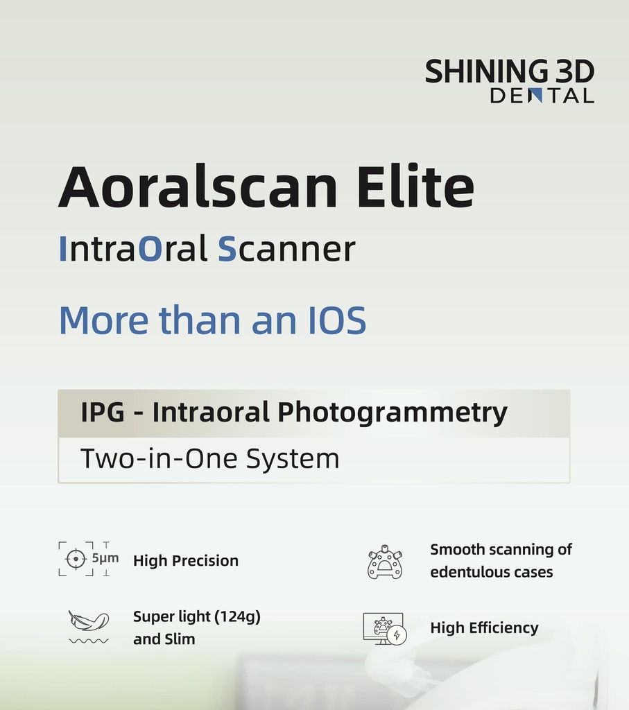 Scanner Intraoral 3D Aoralscan Elite Shining 3D | Biotech Chile